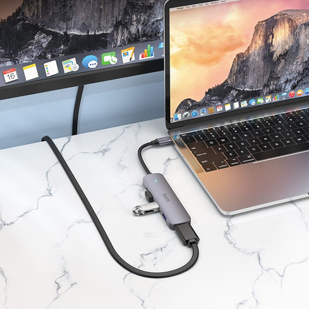 HUB-адаптер Hoco HB27 Type-C HDTV + USB3.0 + USB2.0*2 + PD HUB