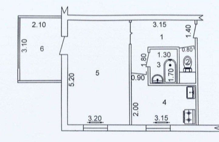 Успей купить..! 1-Комн. 39м². Улучшенка. Косметика.