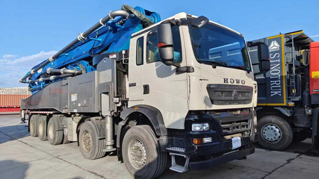 Betononasos, Автобетононасос марки Jiuhe модель JH62 8x4 (480-62 метр)