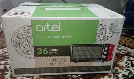 Artel 36litr духовка сотилади ранги серый. Янги ишлатилмаган