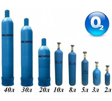 Кислородные баллоны Кислород баллон 40, 20 и 10 литровые
