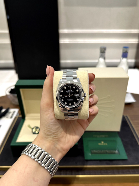 NEW Rolex Datejust 41mm Steel and White Gold 126334 Diamond