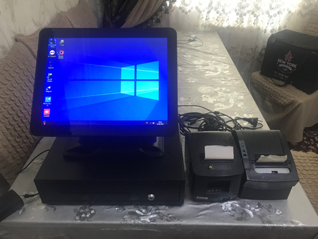 Продается моноблок core i5для касса комплект касса ящик и чек опарат 2