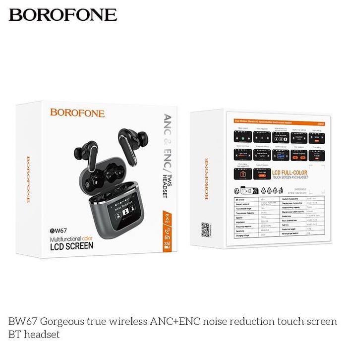 Беспроводные Наушники Borofone BW67 Gorgeous true wireless ANC+ENC