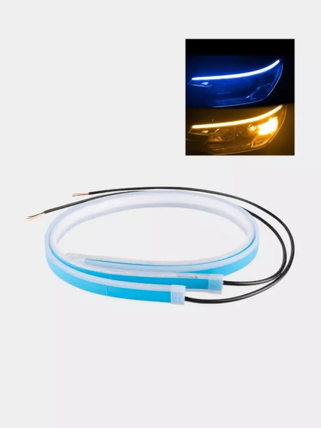 Avtomobil faralari uchun svetodiodli LED tasma, 60 sm, 1 juft