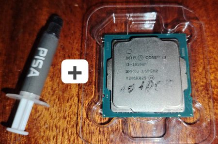СРОЧНО ПРОДАМ рабочий  Процессор i3-10100f +термопаста в подарок