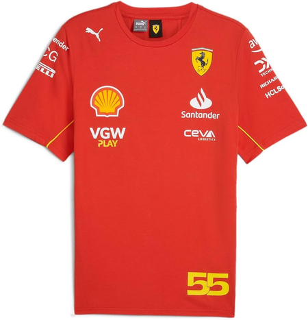 Продаю оригинальную майку Puma F1 Ferrari Sainz 55
T-shirt F1 Ferrari