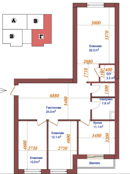 Продается каартира 96 кв.м2 новостройка