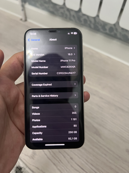 Iphone 11 pro  yomkist 72% xechqati alishmagan 256 gb lk karob dak yuq
