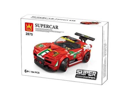 Конструктор WANGE Supercar машинки Совместим с LEGO
