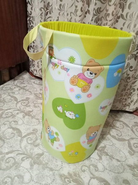 Корзины для игрушек 
Сшита из российского