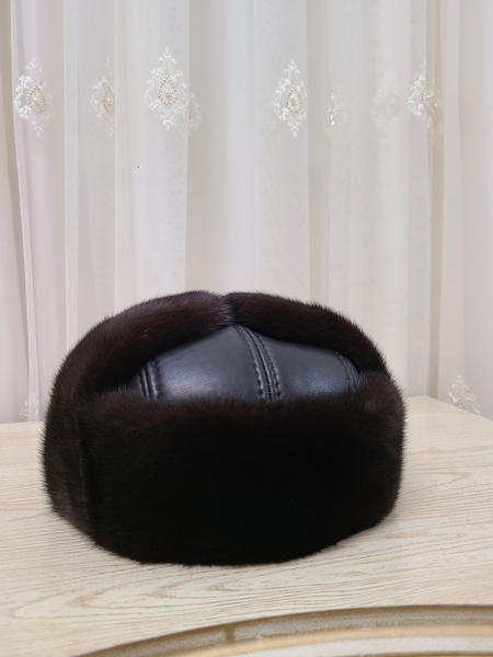 Мужская норковая ушанка