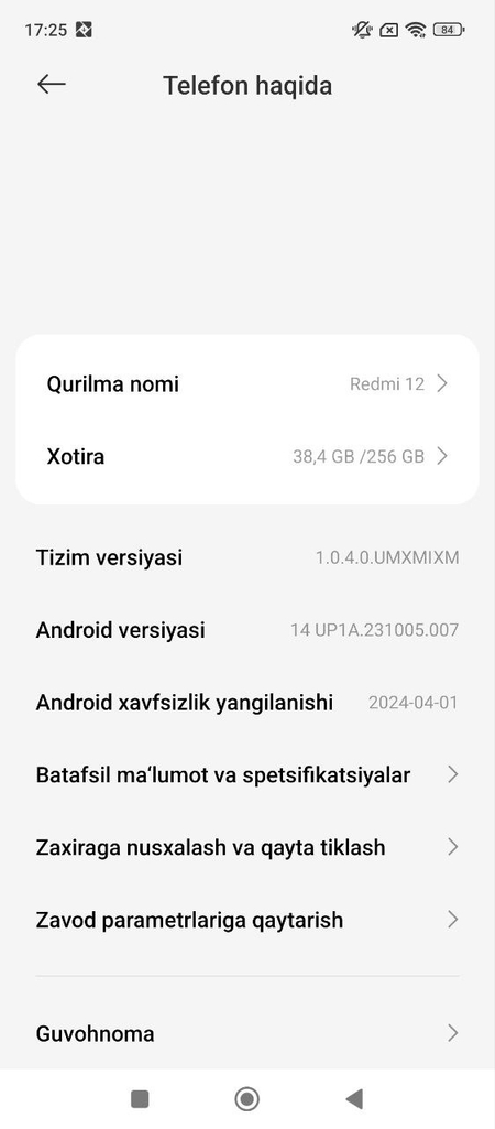 Redmi 12 8/256talik koropka dakumentlari bor. 100%garantiya  obmen bor