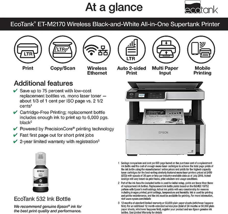 Epson M 2170 Printer $230