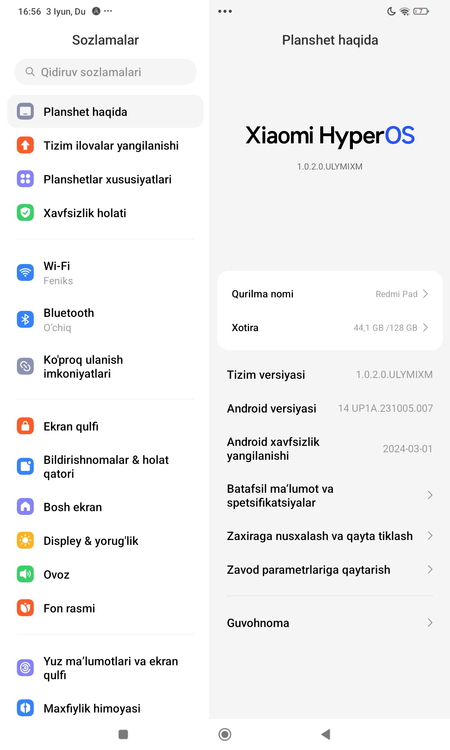 Mi pat 5   128/8