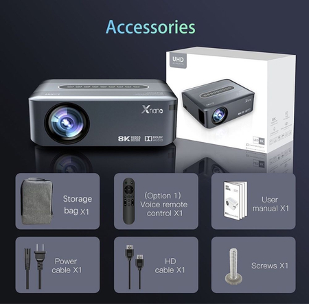 X1 Nano proektor orginal smart tv