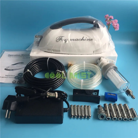 Fog machine misting system
