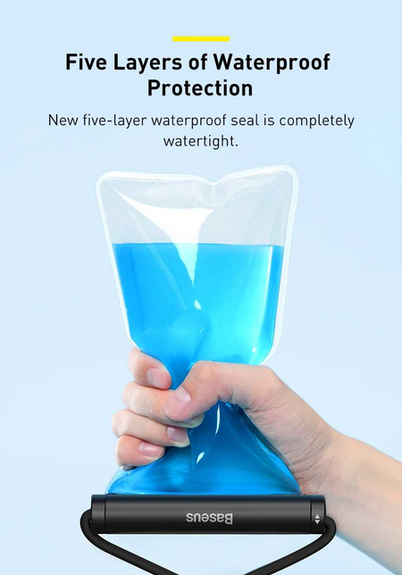 Baseus Cylinder Slide-cover Waterproof Phone Case Bag Swimming Bag 7.2