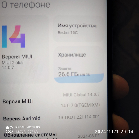 Redmi 10 c 128GB sotiladi !