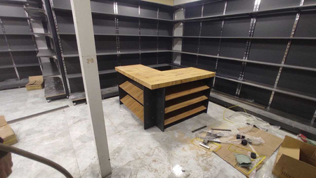 Готовим на заказ Прилавки, стеллажи, витрины для магазинов!