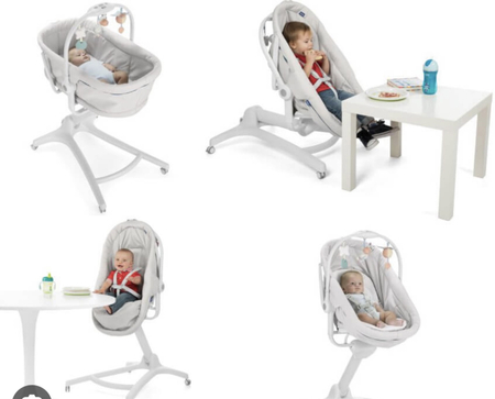 Кровать люлка стульчик для кормления chicco baby hug 4в1 трансформер