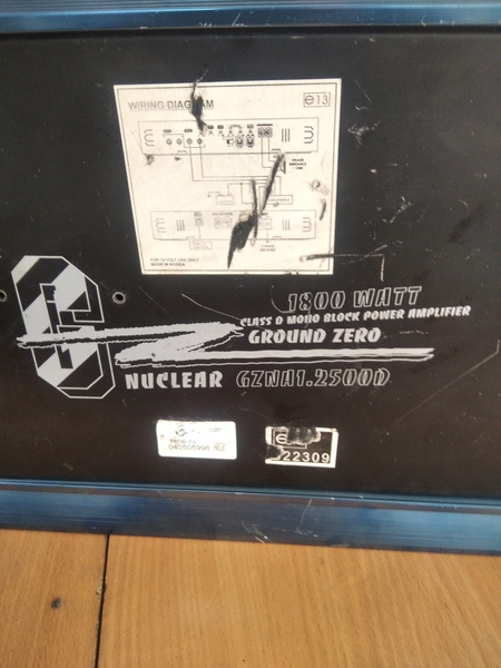 Моноблок Ground Zero 2500Ватт