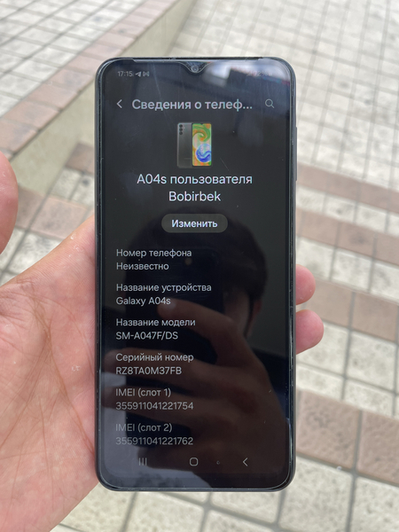 Samsung a04s 4/64 qora rang yaxshi br qol srochna sotilvoti