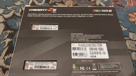 Новая Оперативная Память G.SKILL Trident Z5 RGB 32GB DDR5 6400mt/s.