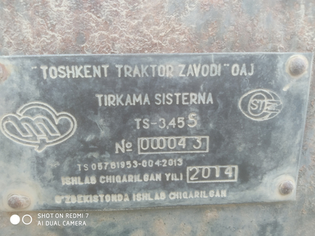 Tirkama sisternasi sotiladi