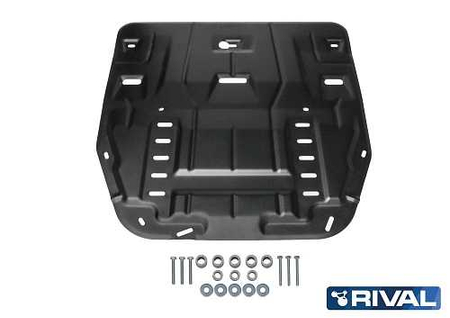 Защита картера и КПП Rival для Kia Sorento IV (V - 2.2D; 2.5; 3.5)