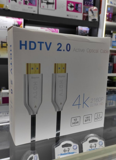 Скидка!Доставка ? Hdmi кабель 50m/ метров / 4 k optical, оптический