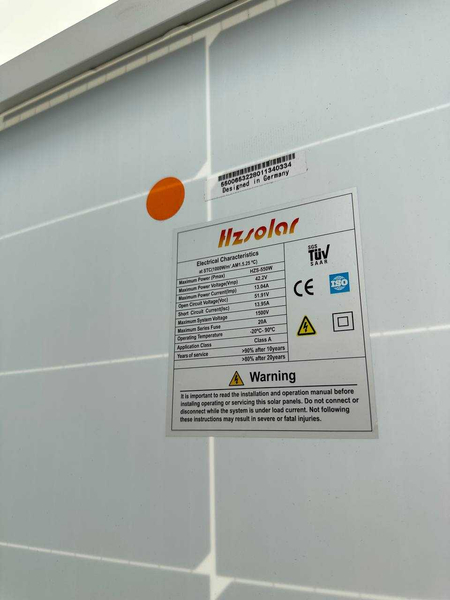 Quyosh panel, mono cristal, 550W, Zklad narxida