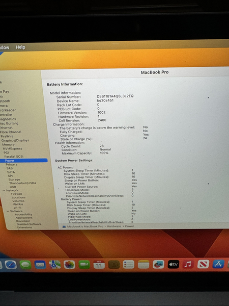 MacBook Pro 13-inch 8/256GB M1 2020