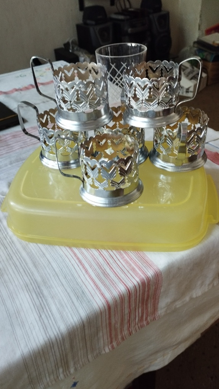 Подстаканники 6шт. Советские. Нержавейка