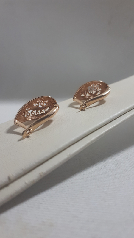 Серьги золото Росия завод 3.89-грам 585,