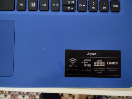 Acer aspire 3 core i3 DDR4 128/1TR