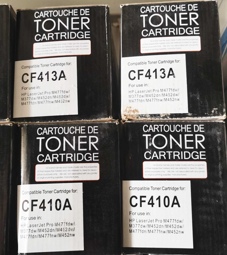 Комплект картриджей (тонер) CF410A, CF411A, CF412A, CF413A OEM