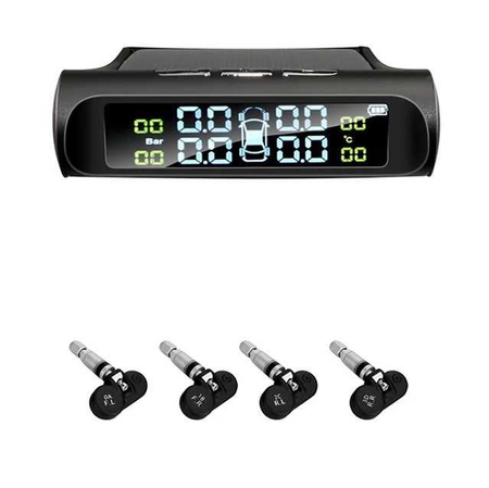 Система контроля давления в автомобильных шинах Solar Power USB TPMS