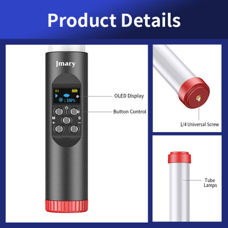 Jmary FM-128RGB LED tayoqchasi 18vt 6000k / Светодиодная лампа Jmary