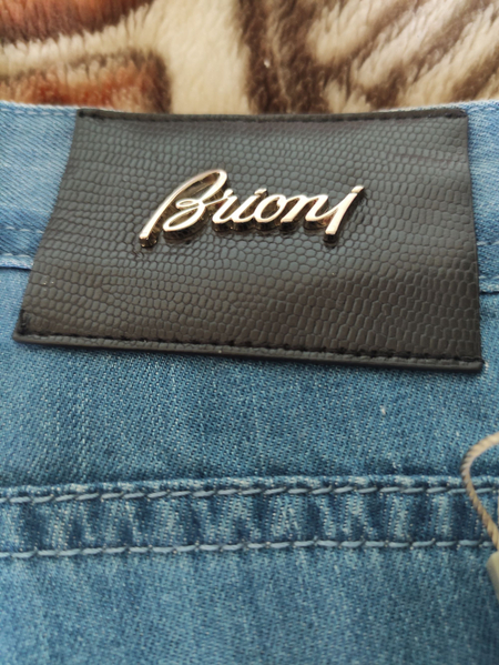 BRIONI джинсы (Италия). Чёрные Летние. Синие Стандарт.