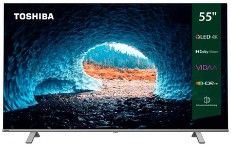 Телевизор TOSHIBA C450 QLED UHD 4K Игровой режим +онлайн тв бесплатно