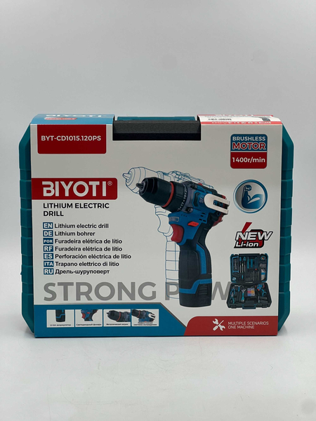 Шуруповерт Biyoti  120PC + набор инструментов, 58 шт