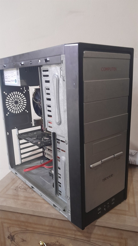 Пк pc kompyuter  ddr2 gt 610 korpus hard green power