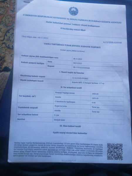 Uchaska sotiladi queuq yer