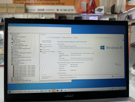 Acer core i7 1165G7 16/512 ideal holatda