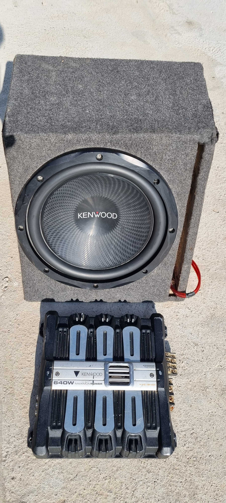 Савбуфер и двухканальный усилитель KENWOOD