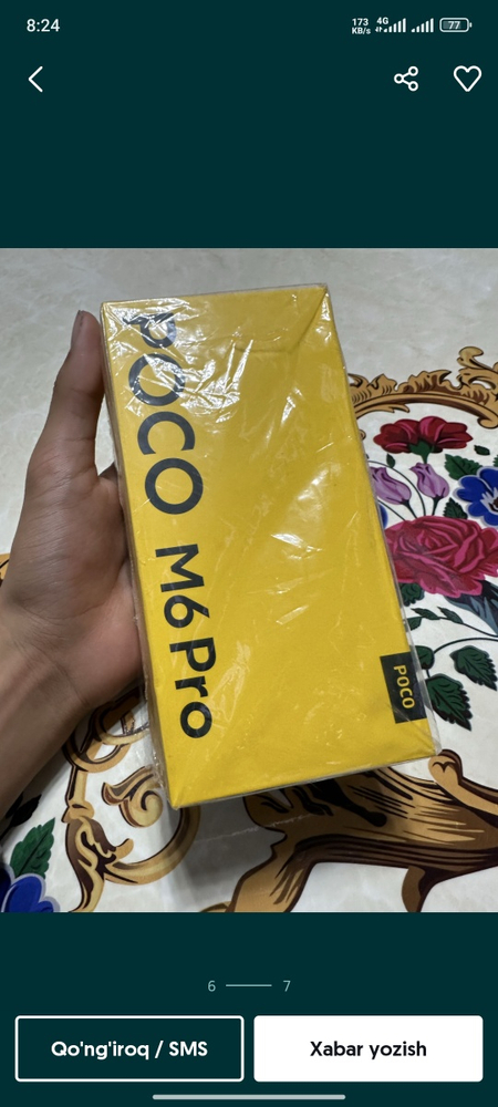poco m6 pro 8/256. yangi hamma narsasi bor 1 oy boʻmadi pul kk