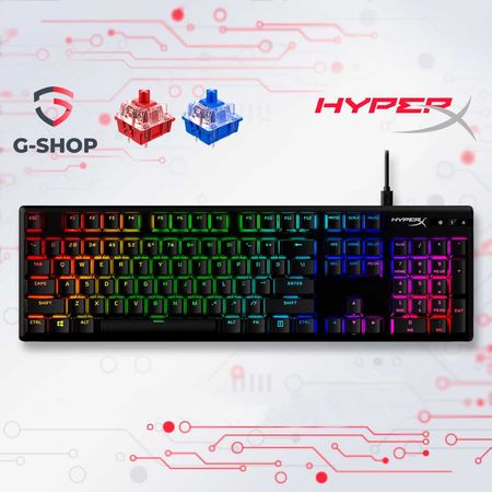 Игровая механическая клавиатура HyperX Alloy Origins | Red PBT | Blue