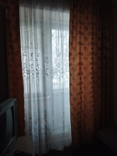 Шторы и тюль в хорошем состоянии