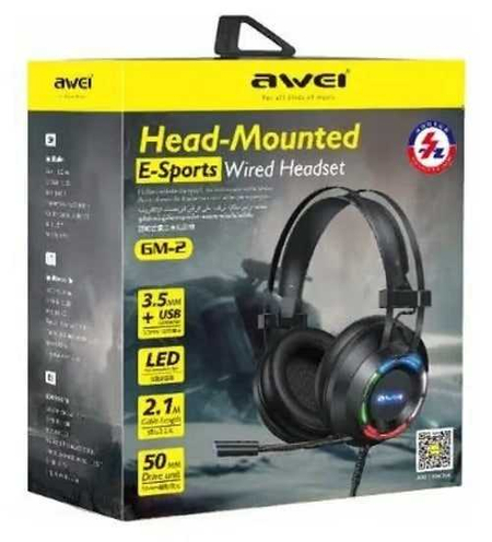 +ДОСТАВКА! Игровые проводные наушники Awei GM-2